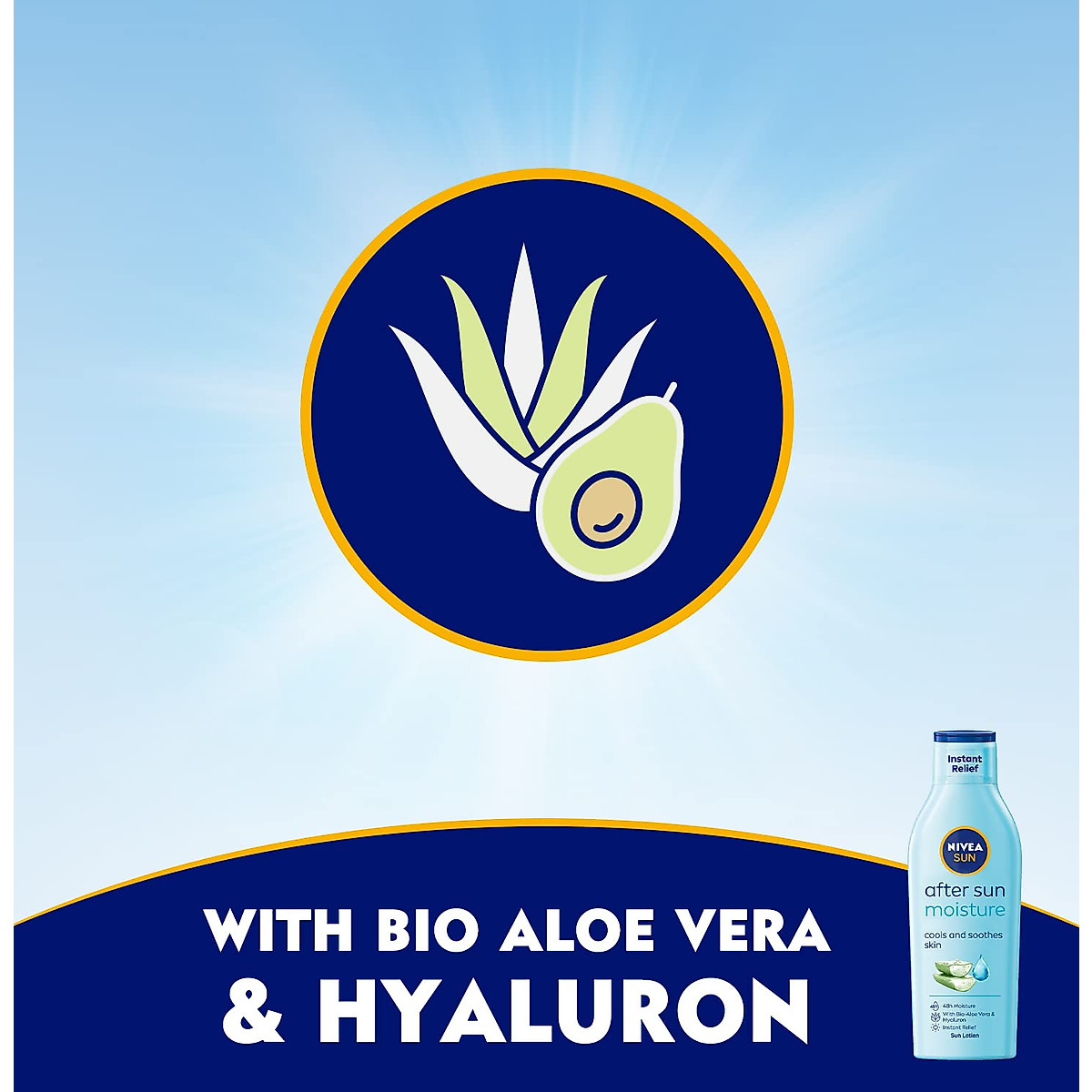 Nivea Sun Moisturising After Sun Lotion With Aloe Vera Silky Skin Feeling 200ml