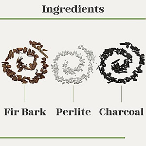 Orchid Potting Mix, Hand Blended All Natural Potting Soil Media for Orchid Plants, Fast Draining Healthy Media for Planting or Orchid Repotting- 8qts