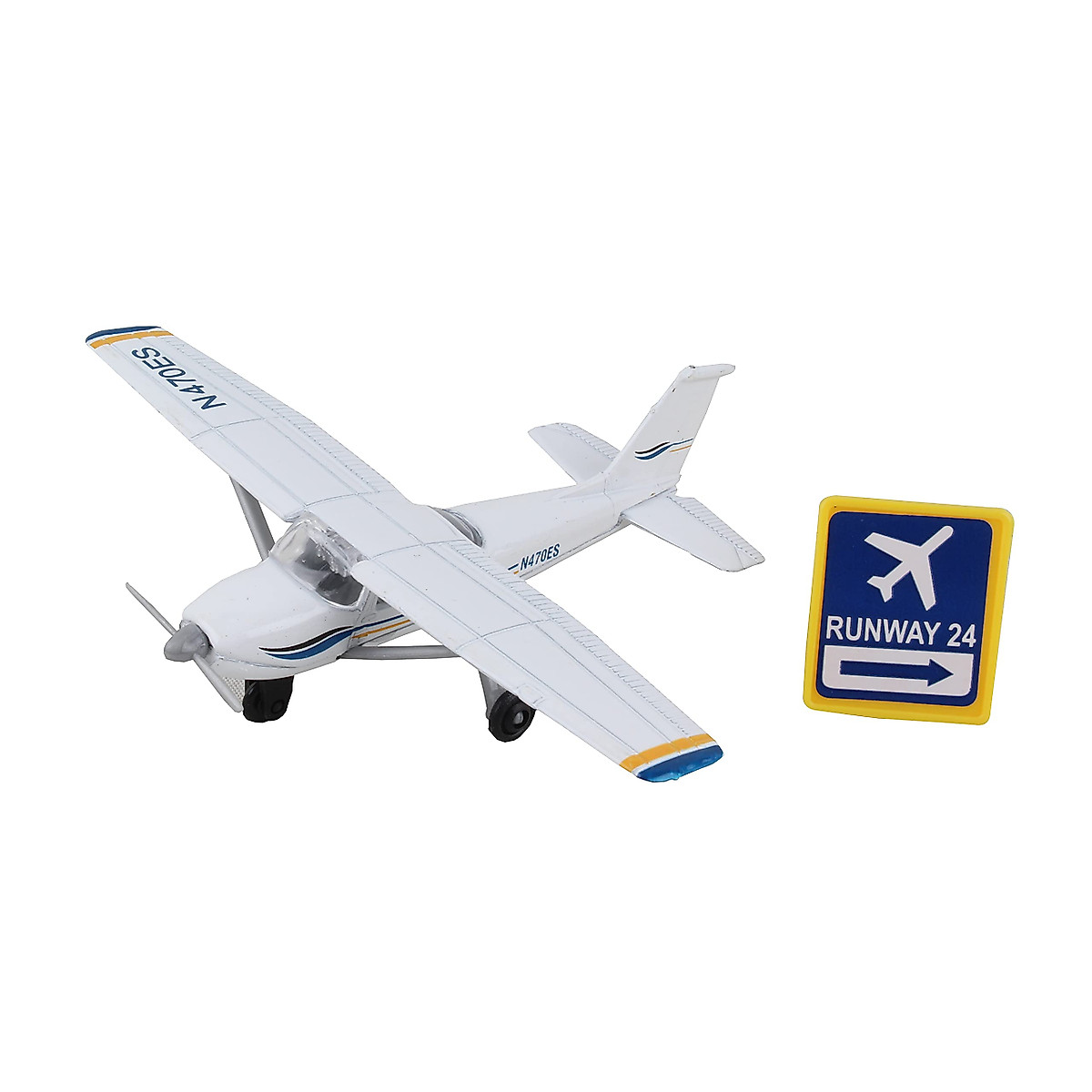 Daron Worldwide Trading Runway24 C172 No Runway Vehicle, Blue/White
