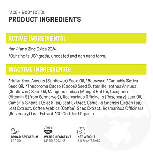 Raw Elements Face and Body Mineral Sunscreen SPF 30 Tube, Organic Sunblock Daily Protection, Non Toxic Reef Safe, Water Resistant, Cruelty Free, 3 oz (Pack of 1)