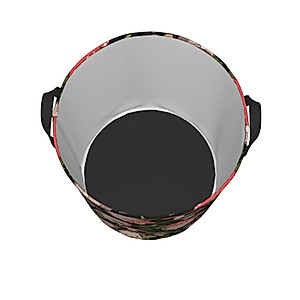 KiuLoam Cute Baby Hedgehog And Mushrooms 19.6 Inches Large Storage Basket Collapsible Organizer Bin Laundry Hamper for Nursery Clothes Toys