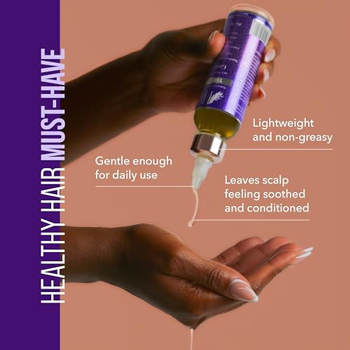 The Mane Choice Alpha Multi-Vitamin Scalp Hair Growth Oil, 4 Fl Oz, 1 Pack, Nourishing Scalp Oil with Biotin, Vitamin C, Rosemary, Rice Extract, Jojoba, Tea Tree & Castor Oil, Lightweight & Non-Greasy