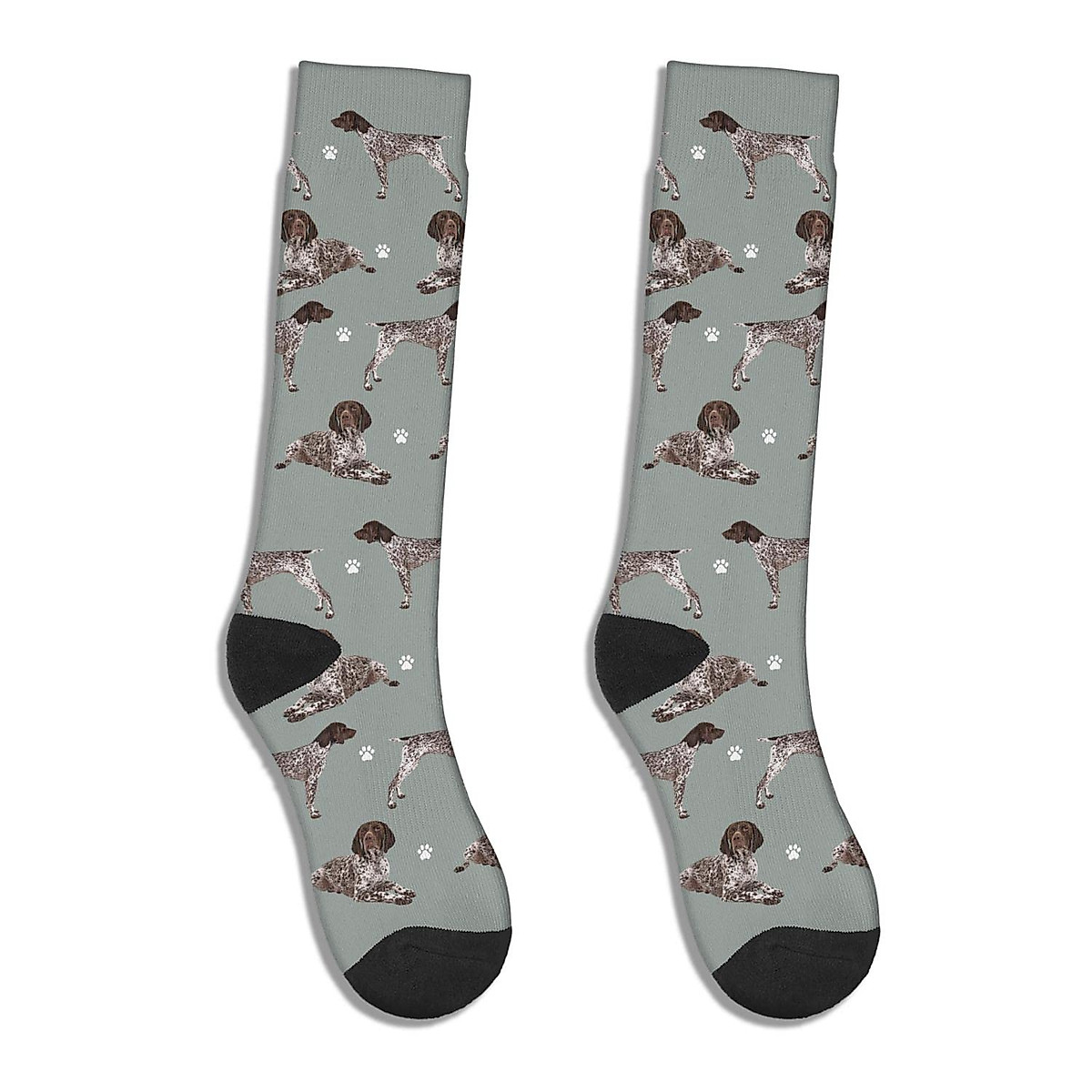 Subvise Funny German Shorthaired Pointer Dog Crew Socks,Personalized Pet Athletic Winter Socks for Men Women (German Shorthaired Pointer)
