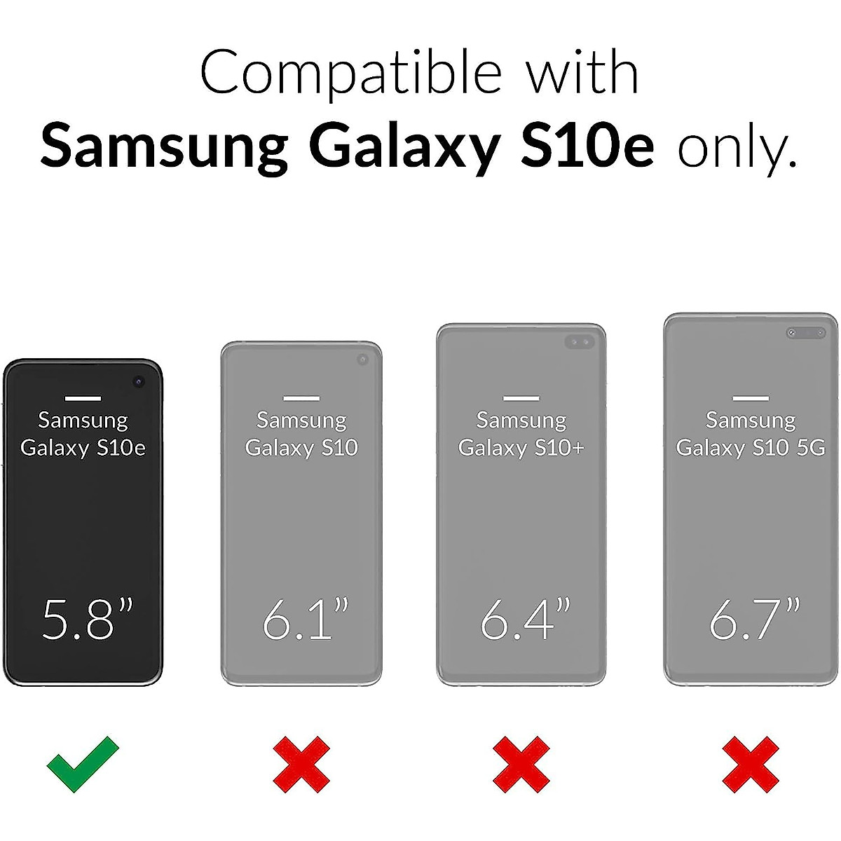 oakxco Designed for Samsung Galaxy S10e Phone Case Liquid Silicone Grip, Cute Thin Slim Soft Rubber TPU Plain Smooth Gel Cover for Women Girl Aesthetic, Matte Solid Protective & Shockproof, Black