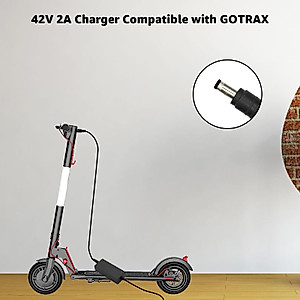 42V 2A Electric Scooter Charger Compatible with GOTRAX GXL V2, G2, G3, G4, Apex, Glider, XR Elite, XR Ultra Compatible with Most 36 Volt Electric Scooter