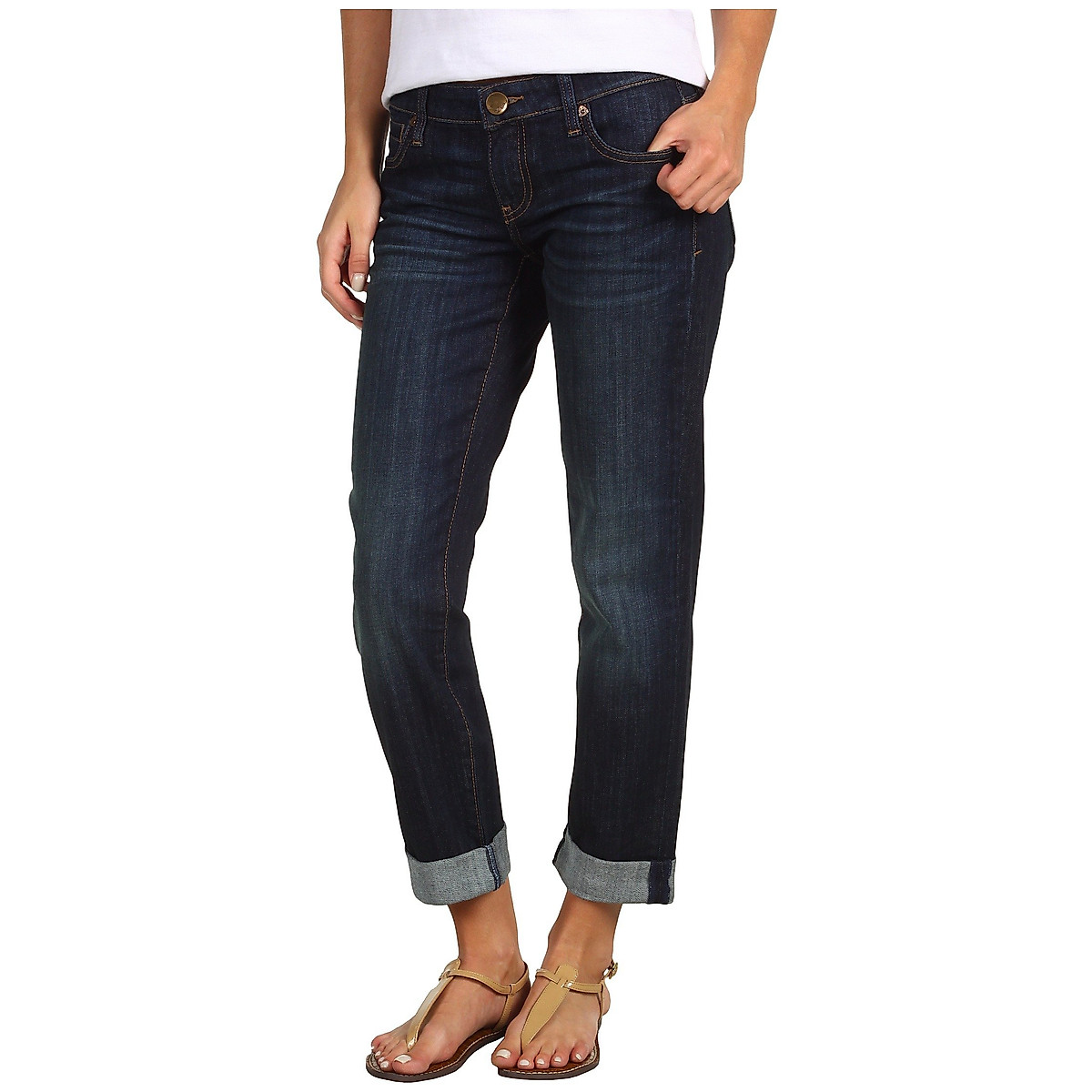 KUT from the Kloth Catherine Boyfriend Jeans Royal 8 30.5