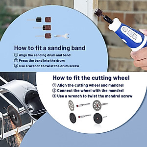 APEXFORGE M0 Rotary Tool Accessories Kit, 357 Pcs Accessories, 1/8"(3.2mm) Diameter Shanks, Universal Fitment for Easy Cutting, Sanding, Grinding, Drilling, and Engraving (Rotary Tool Not Included)