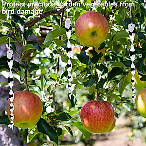 CHANGE MOORE Woodpecker Deterrent Reflective Scare Rods, 6Pcs Bird Scare Devices, Bird Repellent Devices Outdoor to Keep Birds Away from Your House Window Garden