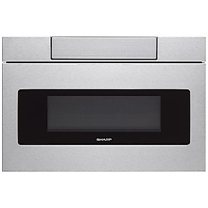 Sharp SMD2470ASY 24 in. 1.2 cu. ft. 950W Stainless Steel Microwave Drawer Oven Bundle with 3 YR CPS Enhanced Protection Pack