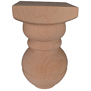 BingLTD - 5" Unfinished Profile Maple Sofa Leg - Set of 4 (BF1512-MA-UNF)