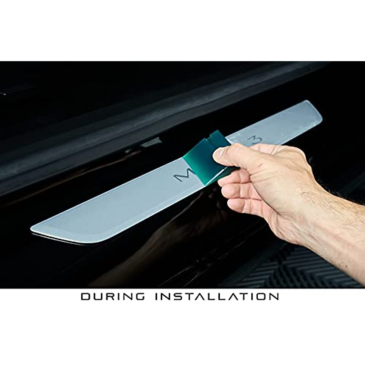 Crystal Shield DIY Door Sill Plate Protector Film Kit for Tesla Model 3 and Model Y 2017-2023 Matte 8 mil Self Healing Paint Protection Film