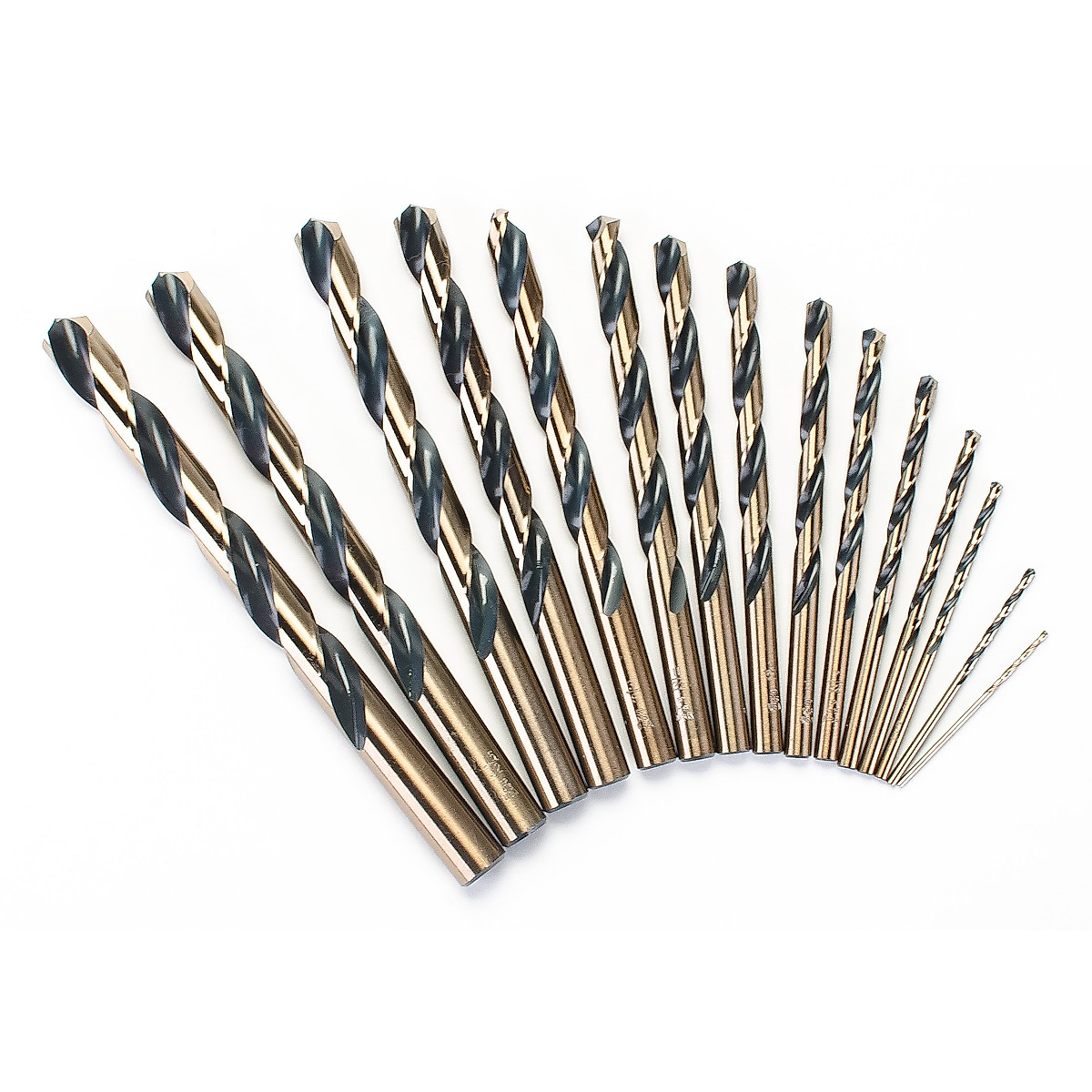 Norseman 15pc 1/16-1/2" Black & Gold Bit Set