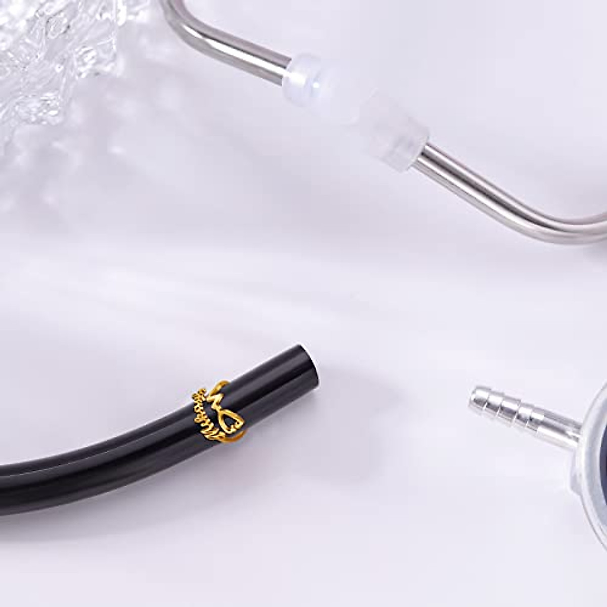 Personalized Stethoscope Name Tag Customized Iittman Stethoscope Charms Stethoscope ID Tag-Nurses Week/Graduation Gift for Nurse, Doctor, Medical Assistant (Style 7)