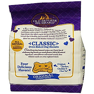 Old Mother Hubbard by Wellness Classic Original Mix Natural Dog Treats, Crunchy Oven-Baked Biscuits, Ideal for Training, Mini Size, 3.8 pound bag