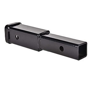 FULLWATT 8" Trailer Hitch Extension for 2-Inch Receiver Tube Extender Receiver Extension Tube Extenders 5/8" Pin Hole 500 LBS Capacity (8")