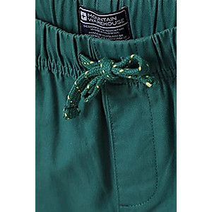 Mountain Warehouse Waterfall Girls Shorts - Durable Kids Hot Pants Green 9-10 Years