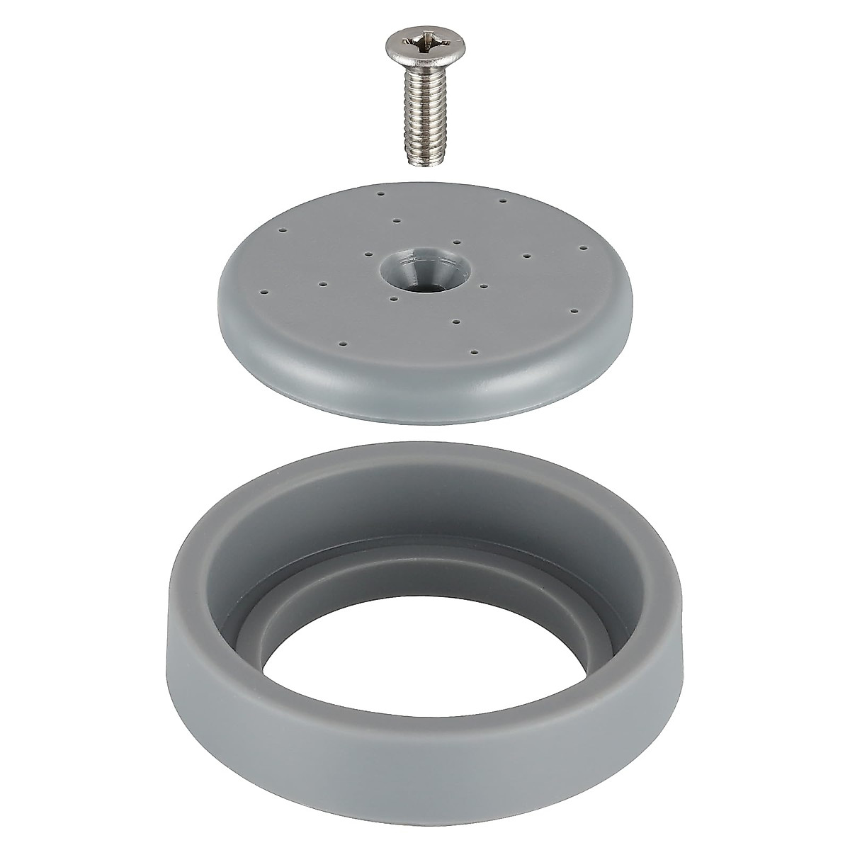 Gdyfdskin Pre-Rinse Spray Valve Repair Kit for Commercial Sink Sprayer Spray Face Bumper and Screw Replacement Part 1.42 GPM High-Pressure - Gray