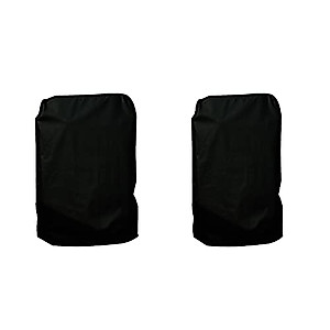 ATYARD 2pcs Folding Chair Cover Outdoor Folding Chair Protector Waterproof and UV Resistant, Black 33"(W) x39(H) Black