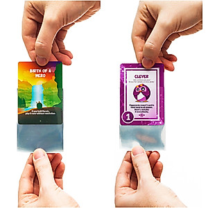 Doomlings Doomsleeves - Premium Card Sleeves for Doomlings Card Game, 300 Clear & Designed Protector Sleeves with Dual Surface (300 Pack)