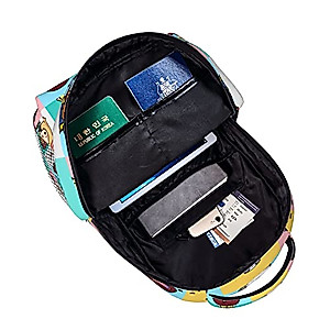 hgxim Backpack Pattern Lightweight Leisure Bag 3d Printing Large Capacity Pattern Leisure Bag Travel