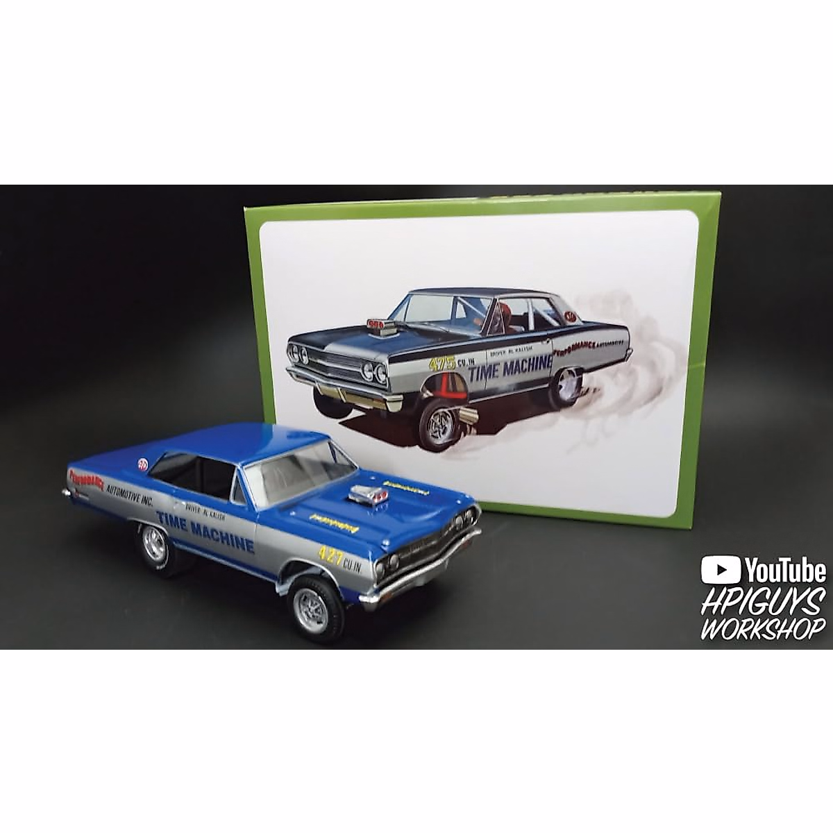 AMT 1965 Chevy Chevelle AWB Time Machine 1:25 Scale Model Kit