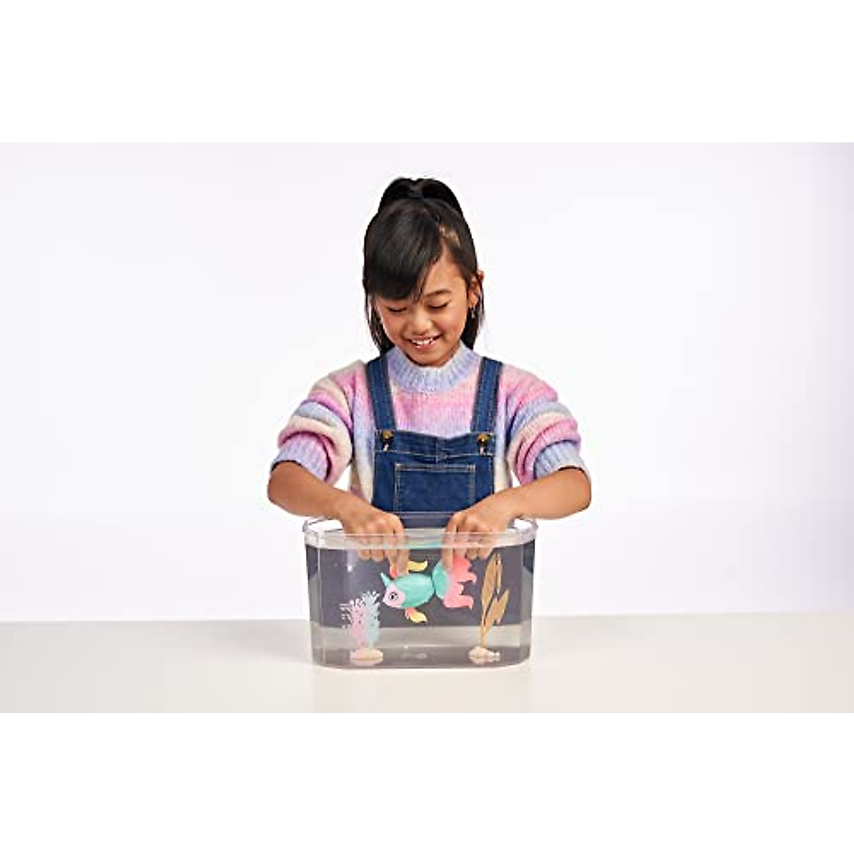 Little Live Pets - Lil' Dippers: Fantasea | Interactive Toy Fish & Tank, Magically Comes Alive in Water, Feed and Swims Like A Real Fish