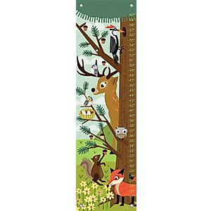 Oopsy Daisy Growth Charts Woodland Creatures by Jenn Ski, 12 by 42-Inch