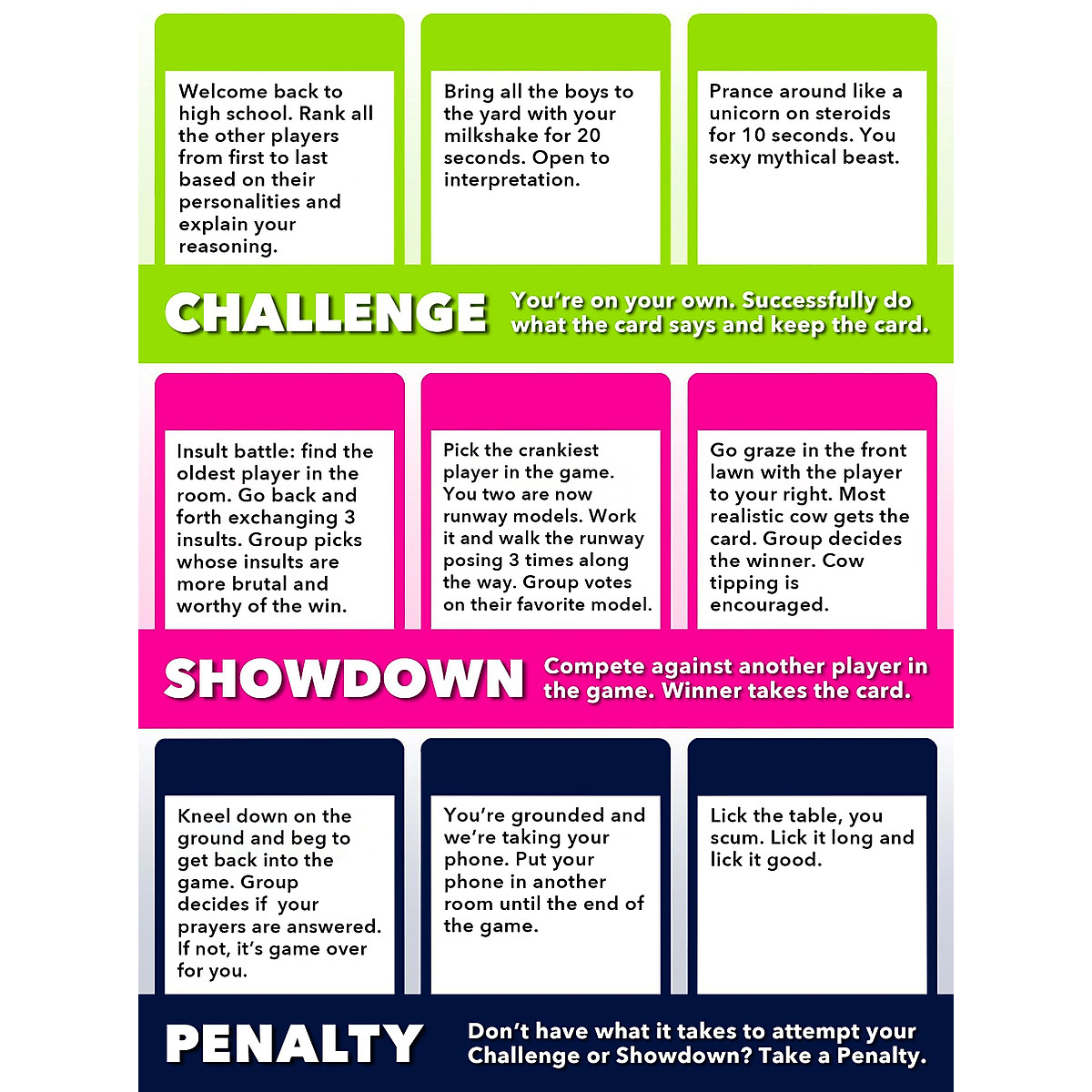 WHATEVER: The Party Game of Awkward Challenges – Hilarious Truth or Dare Style Party Game for Group Game Nights, Bachelorette Parties, and More.
