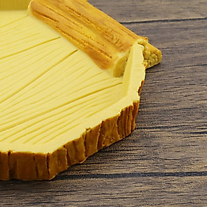 Micro Traders Reptile Water Bowl Resin Food Dish Bearded Dragon Feeding Tray for Chameleon Turtle Lizard Gecko Spider Amphibian Supplies 14.7x14x2cm