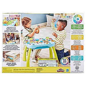 Play-Doh All-in-One Creativity Starter Station Activity Table Playset, Preschool Toys, Starter Sets, Kids Arts & Crafts, Ages 3+