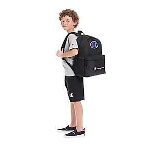 Champion unisex child Youth Backpacks, Black Traditional, One Size US