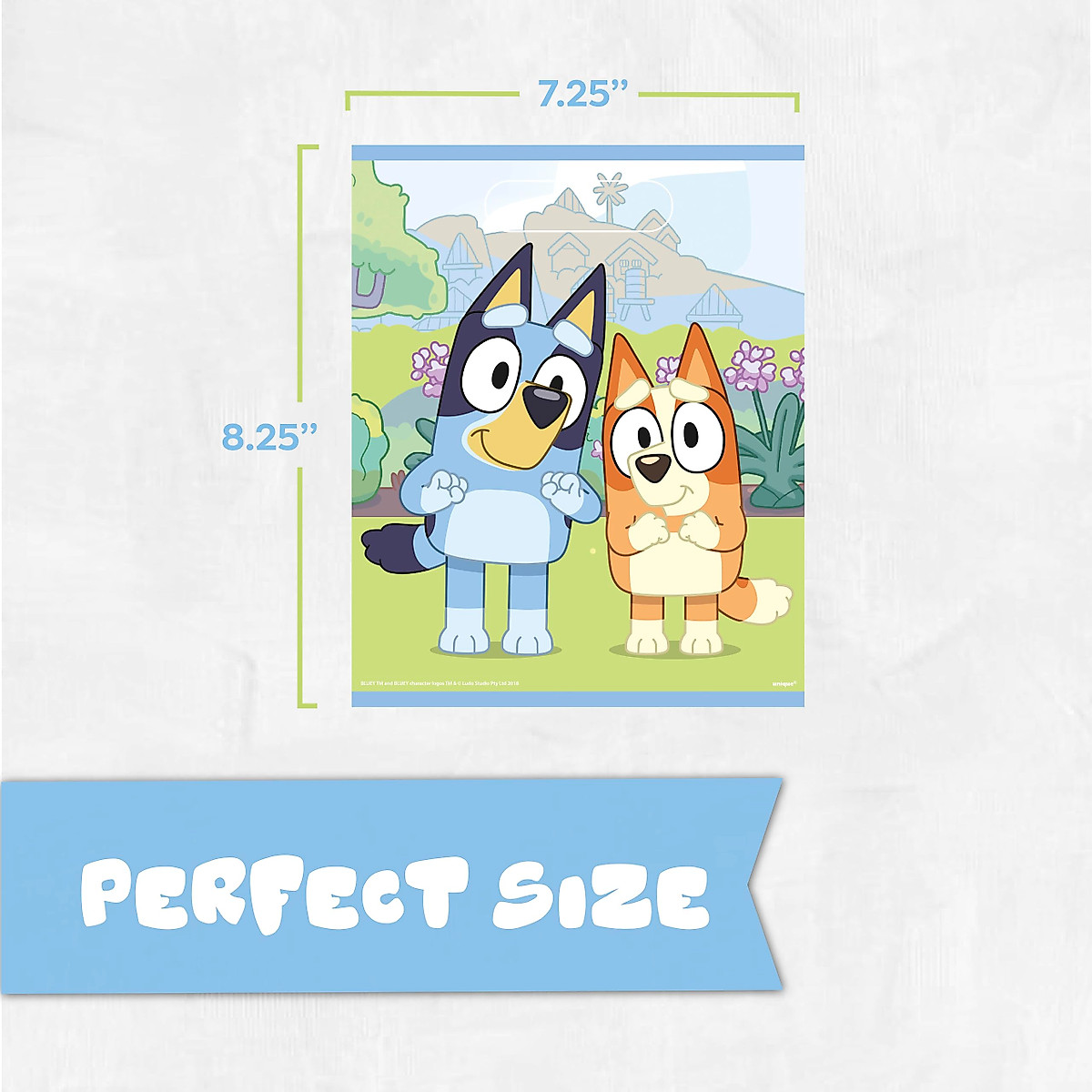 Unique Bluey Goodie Bags for Bluey Party Favors | 16 Pack | Bluey Party Bags | Bluey Birthday Decorations | Bluey Party Decorations