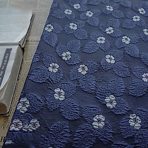 XMTXZYM 2 Meter Embossed Yarn Dyed Jacquard Fabric Women's Spring Autumn Elegant Dress Decorative Making Fabric