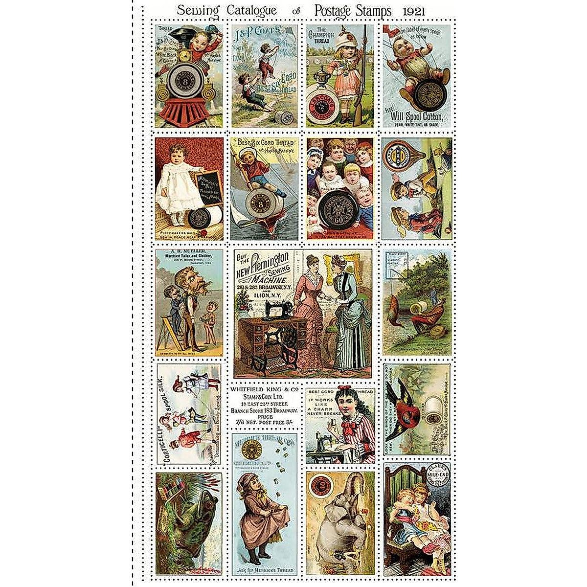 Riley Blake Sew Journal PD13882 Panel Thread Post Patch 24" Panel Fabric