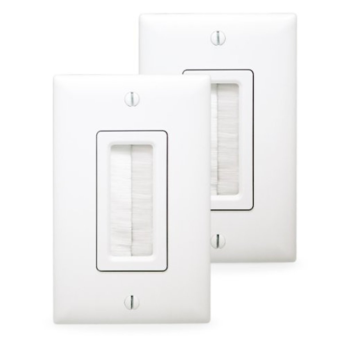 Legrand - OnQ HDMI In-Wall Connection Kit for Cable Management, Cable Pass Through Strap Conceals Cabling Behind the Wall, White, 2 Count, HT2000WHV1