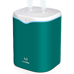 Humidifiers for Bedroom, 2L Cool Mist Humidifiers for bedroom, USB Portable Desk Humidifier, Quiet Ultrasonic Humidifier with Auto Shut-Off and 7-Color Light. SPURUPS