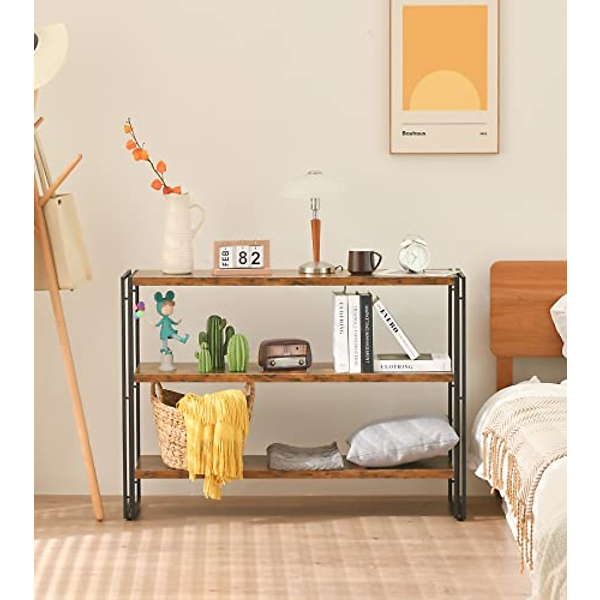 HCHQHS 3 Tier Open Bookshelf 47 Inches and 40 Inches