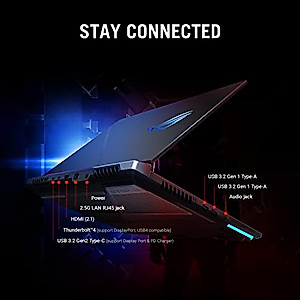 ASUS ROG Strix Scar 15 (2022) Gaming Laptop, 15.6” 300Hz IPS FHD Display, NVIDIA GeForce RTX 3070 Ti,Intel Core i9 12900H, 16GB DDR5, 1TB SSD, Per-Key RGB Keyboard, Windows 11 Home, G533ZW-AS94