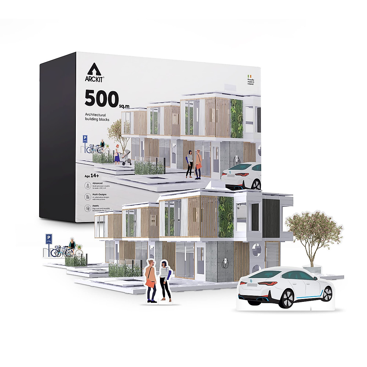 Arckit A500 Building Blocks Kit, STEM Educational Learning Toy, Miniature Model House Kit, Architecture Gift for Teens and Adults
