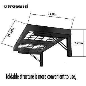 owosald pot rack organizer pots and pans organizer 24in pot racks for kitchen wall mounted 10pcs Hooks Matte Black