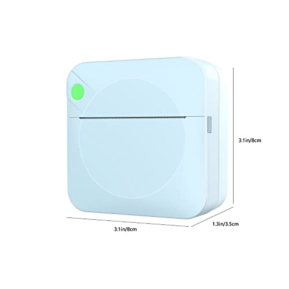 Mini Pocket Photo Printer—Portable Thermal Printe-r Bluetooth Label Memo Receipt Instant Sticker Printe-r Small Smartphone Printe-r for iOS & Android