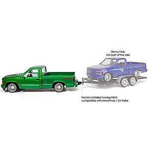 All Star Toys 1992 Chevy 454SS Pickup Lowrider Truck Candy Green 1/24 Diecast Model Motormax Get Low 79036 Exclusive