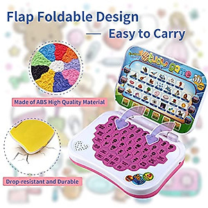 Laptop Touch, Toddler Toys Bilingual Educational Learning Computer, Laptop Toy with Screen for Kids, Toddlers,Educational Computer to Learn ABC, Numbers, Words