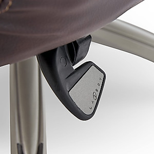 La-Z-Boy Cantania Executive Chair with AIR Lumbar Technology and Memory Foam Cushions, Ergonomic Design for Office Space, Brown