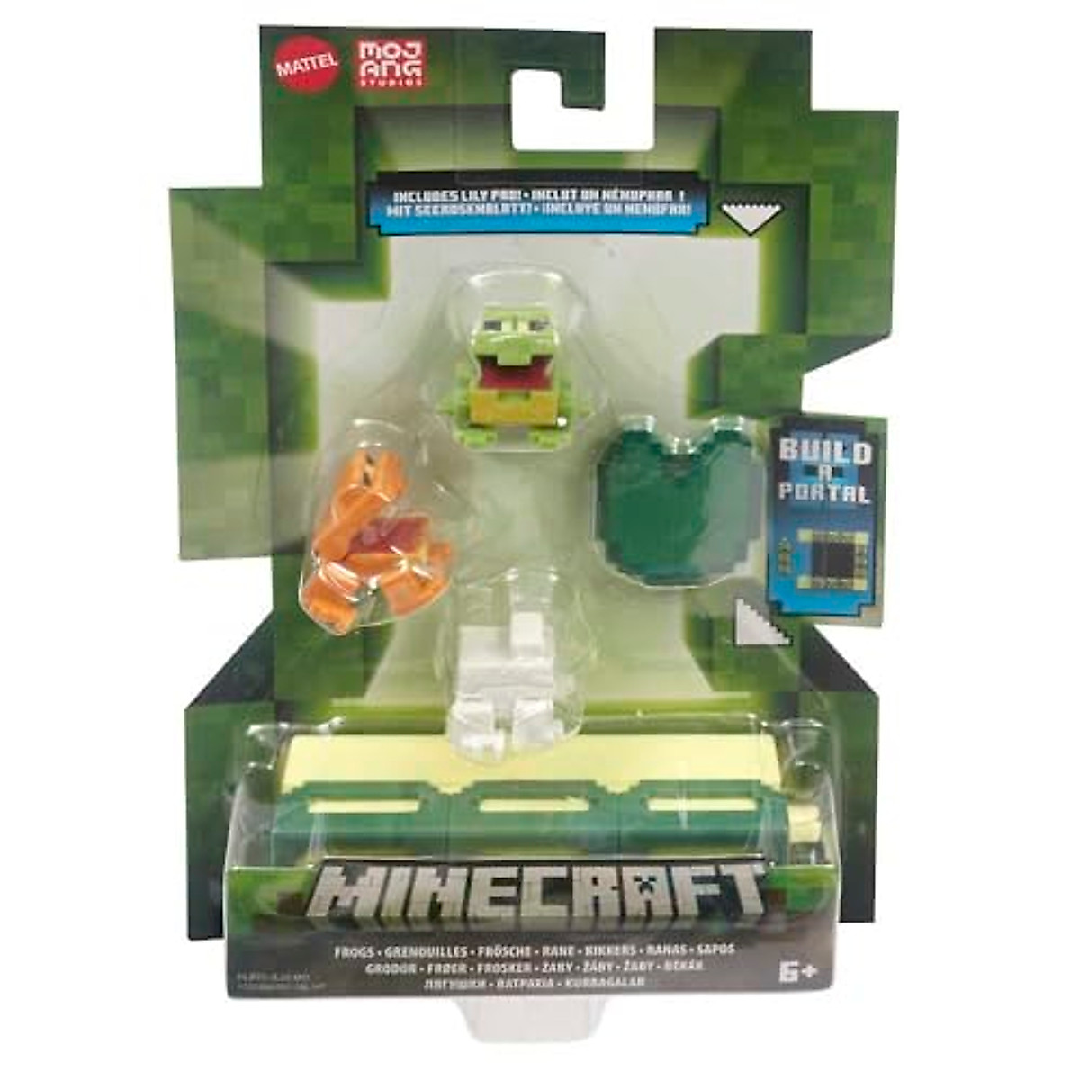 MINECRAFT Build-a-Portal Frogs Action Figure 3-Pack