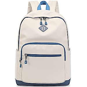 Lohol Lightweight & Casual Daypacks for Men, Women & Students, Perfect Daily Backpack for School, Work, and Travel (Beige)