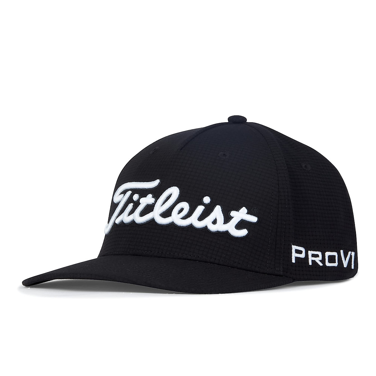 Titleist Men's Tour Stretch Tech Golf Hat Black/White L/XL