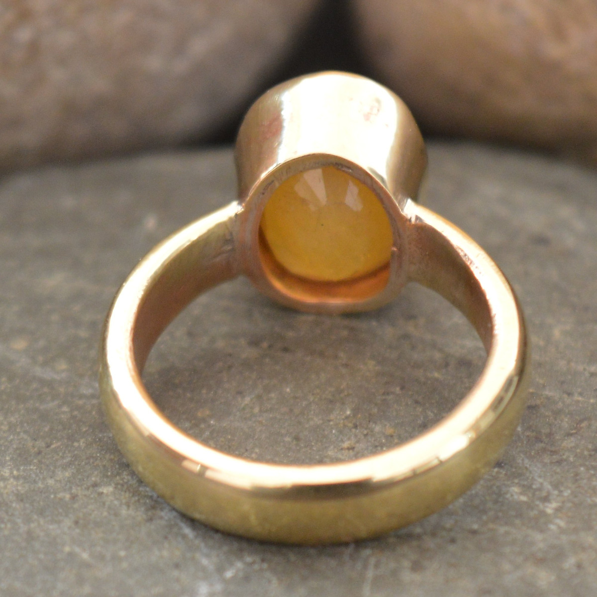 55Carat Natural Yellow Sapphire Panchdhatu Ring for Women 4 Carat Birthstone Size 5,6,7,8,9,10,11,12,13