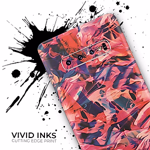 DesignSkinz Liquid Abstract Paint Remix V35 Protective Vinyl Decal Wrap Skin Cover Compatible with The Samsung Galaxy S20 (Screen Trim & Back Glass Skin)