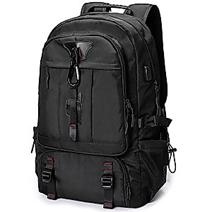 XINCADA Travel Laptop Backpack for Men Extra Large Backpacks with Shoe Compartment Business Carry on Backpack Hiking Daypack, Large (Black)